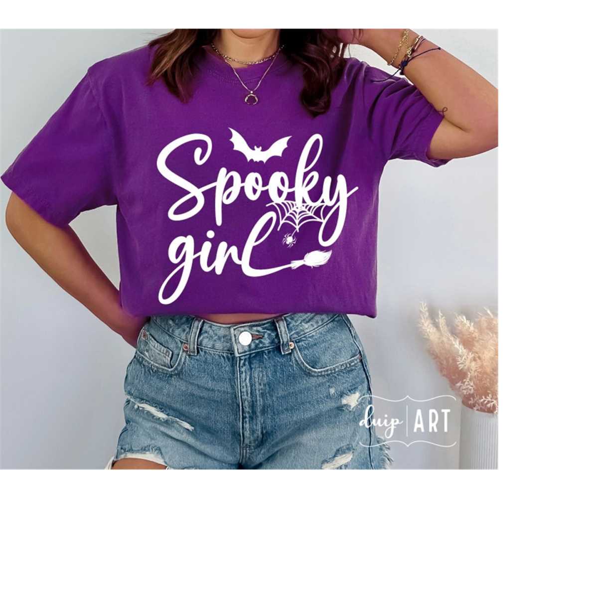Spooky Girl SVG PNG, Halloween Girl svg, Witch Girl svg, Tod - Inspire ...