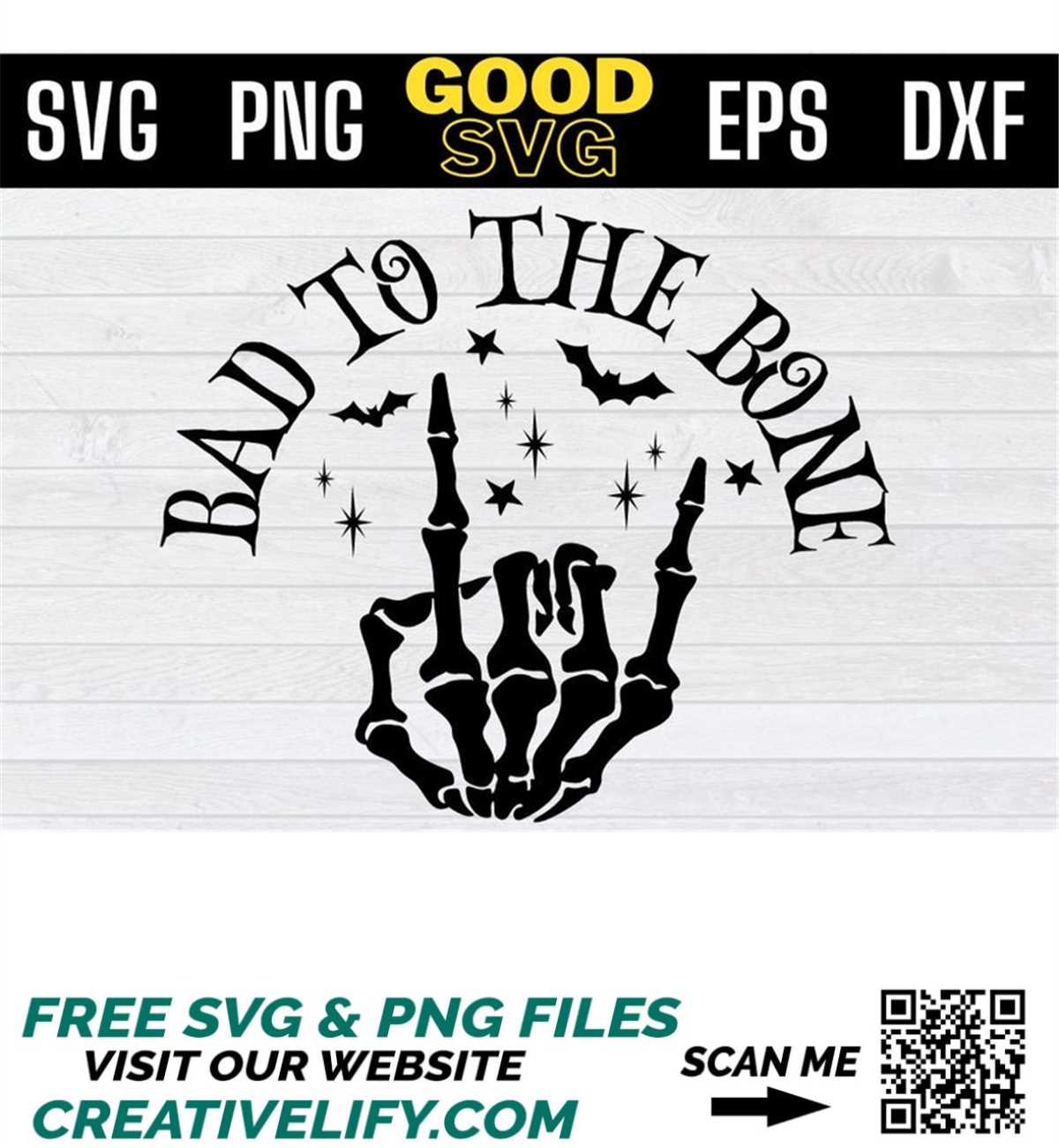 bad to the bone with skeleton svg , bad to the bone svg , ba | Inspire ...