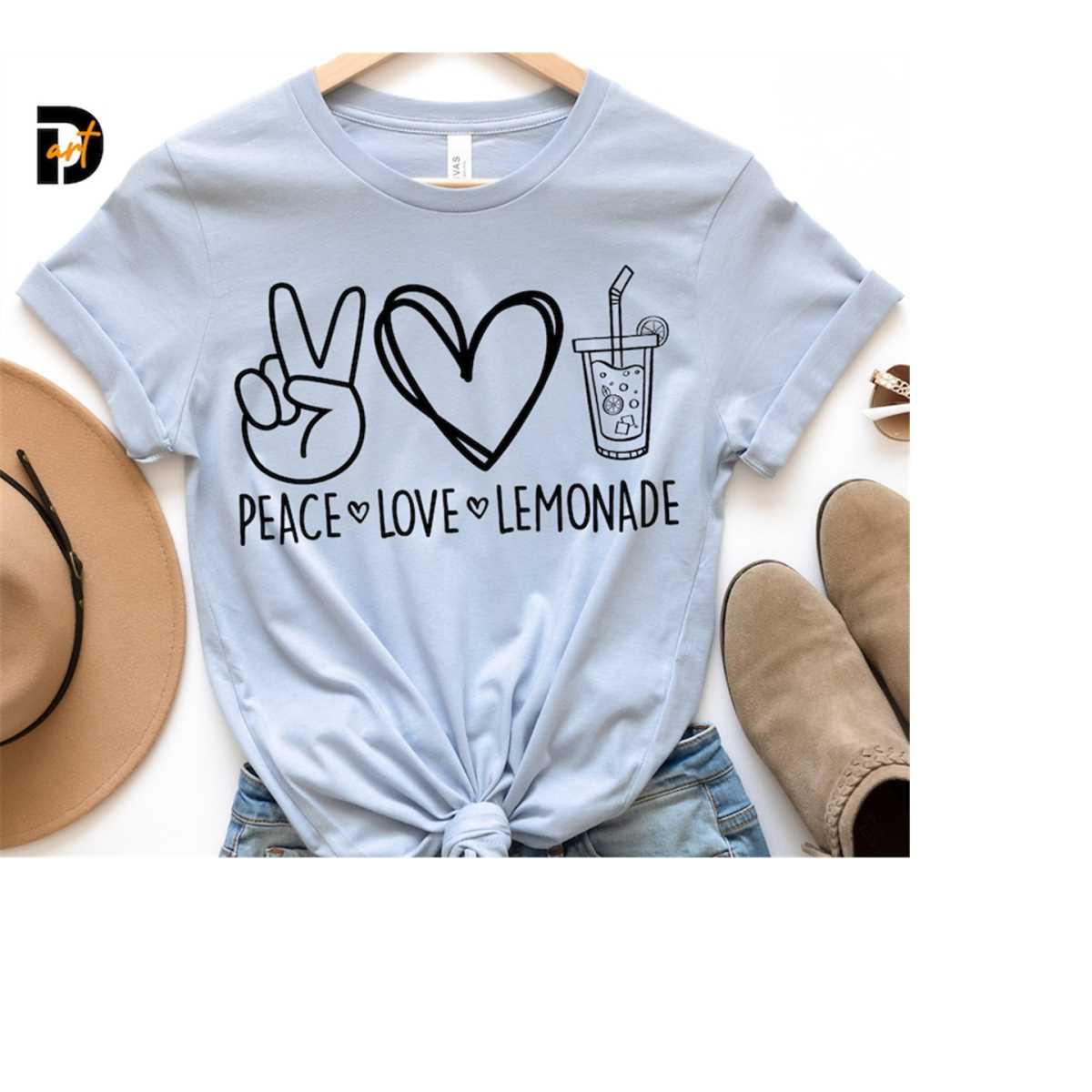 Peace Love Lemonade svg, Lemonade svg,Lemon SVG, Drink svg,D - Inspire ...