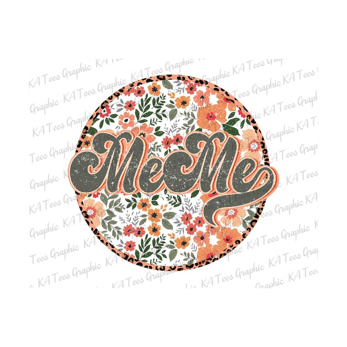 Floral MeMe PNG, Retro MeMe Png, Grandma Png, Mom Png, Mini - Inspire ...
