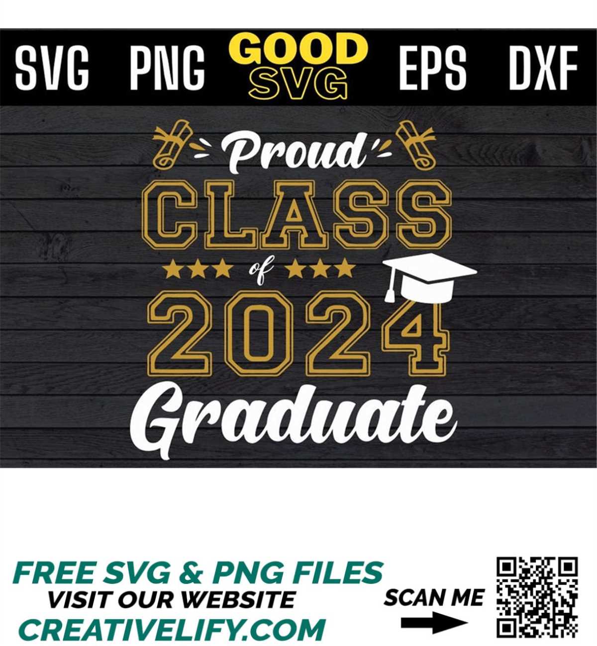 Proud Class Of 2024 Graduate SVG PNG Dxf Eps Cricut File Sil - Inspire ...
