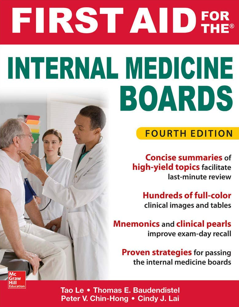 First Aid for the Internal Medicine Boards, Fourth Edition 4 - Inspire ...