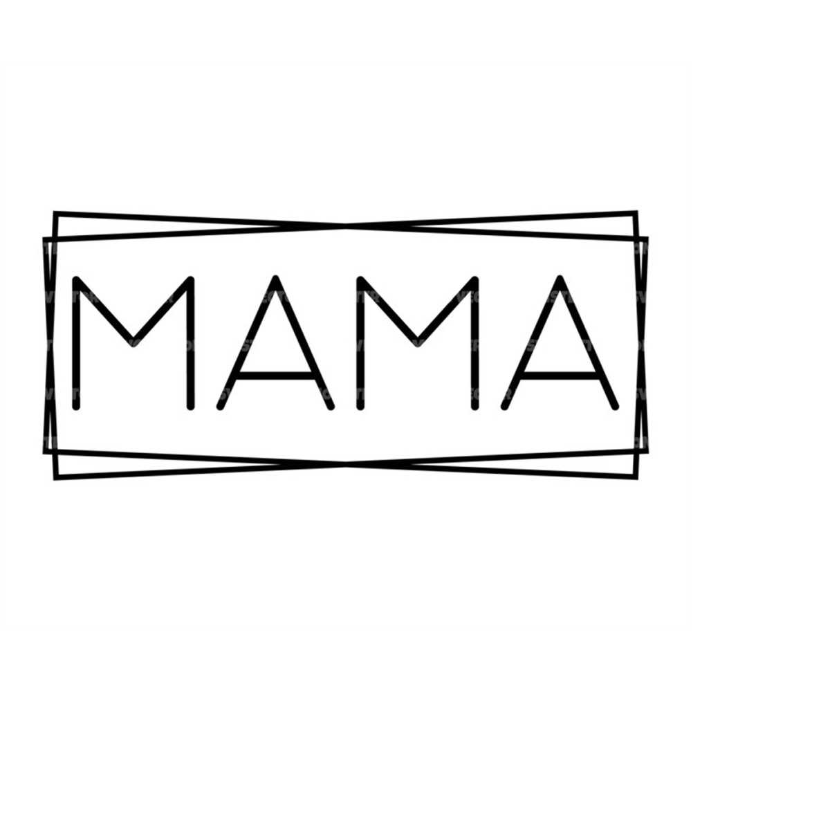Mama Svg Double Rectangle Frame Svg Mother Shirt Svg Mom Inspire