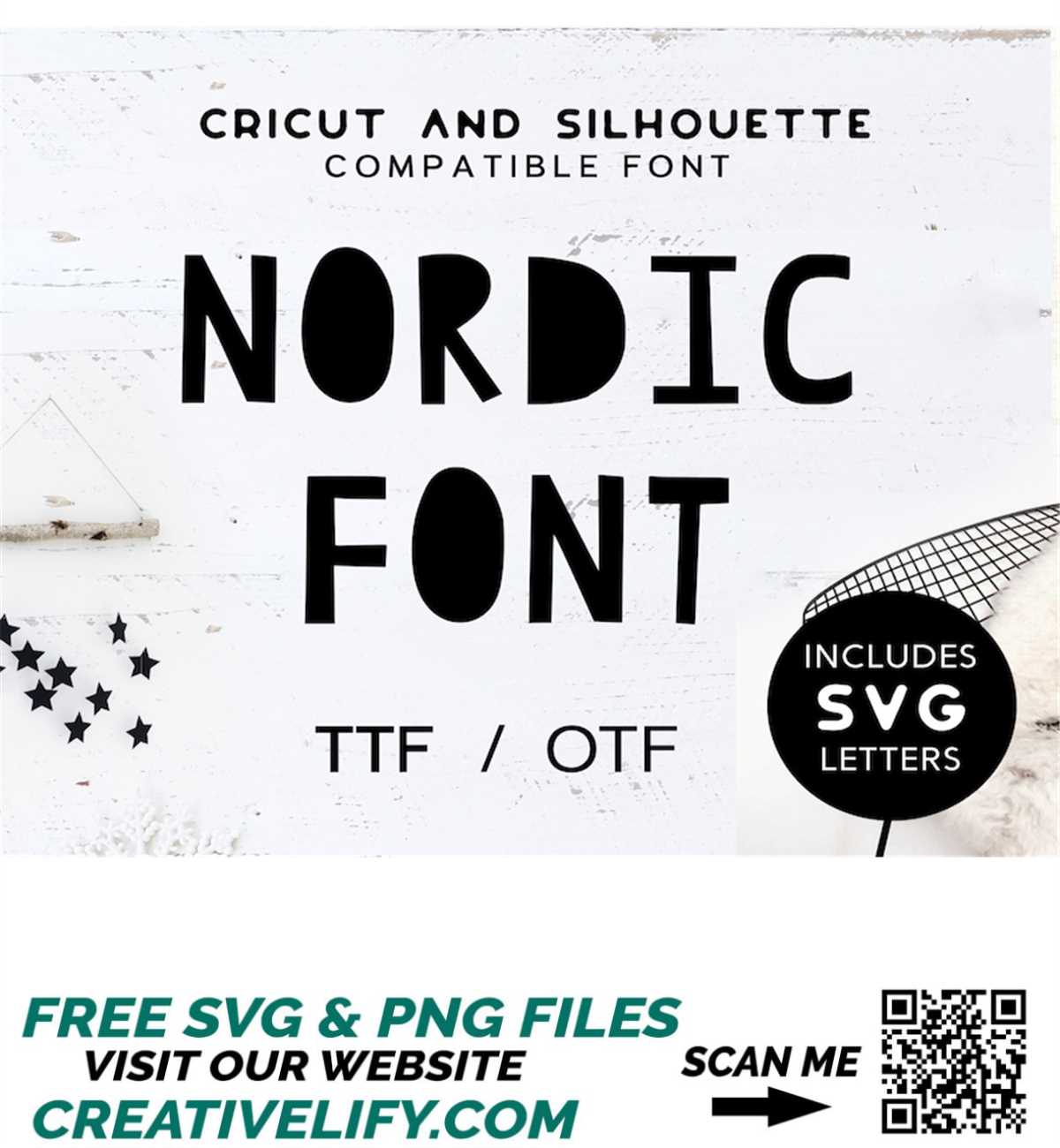 Nordic Font SVG, Scandinavian kids font, Cricut font, Nordic - Inspire ...