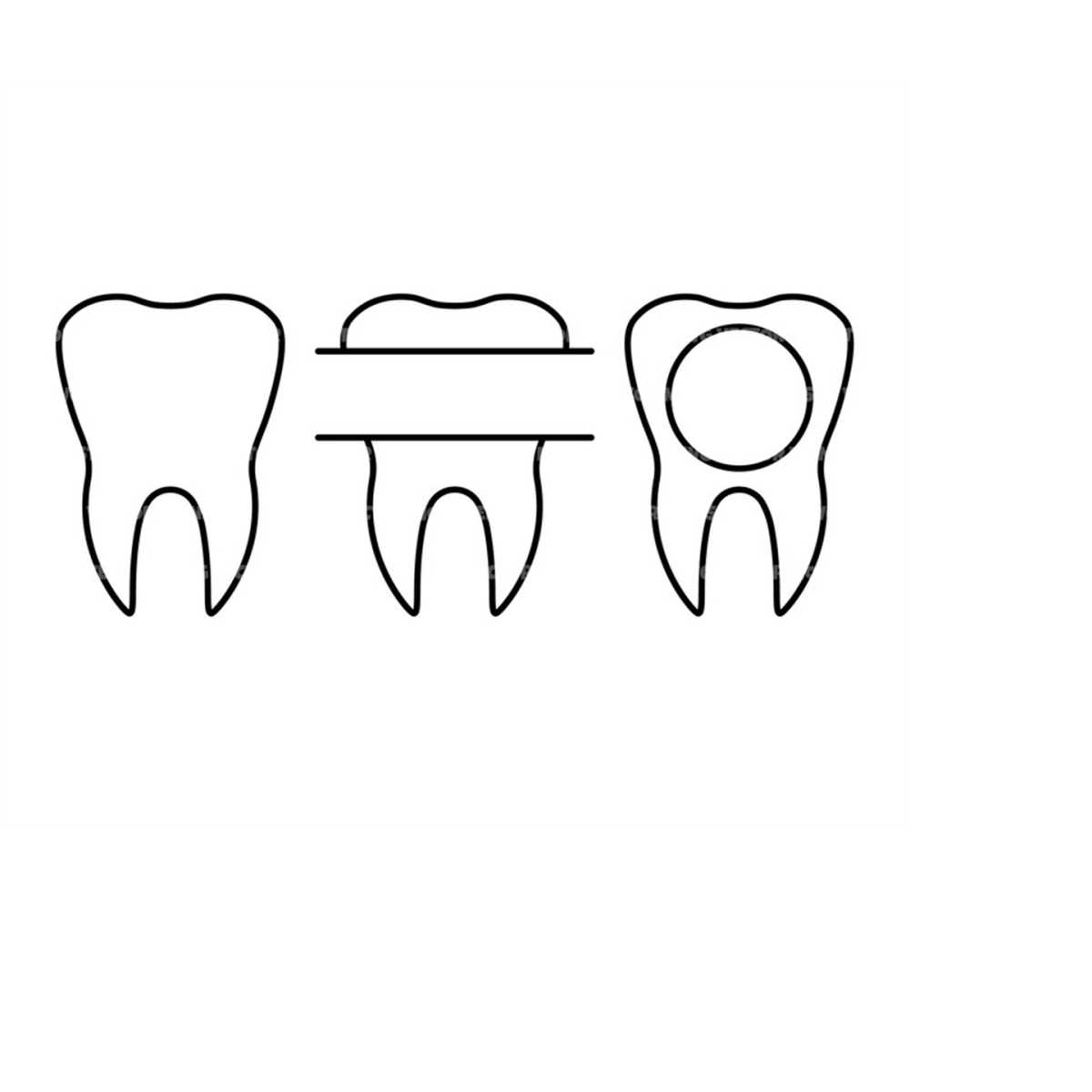 Tooth Svg, Teeth Monogram Svg, Dentist Svg. Dentist Logo Svg - Inspire ...