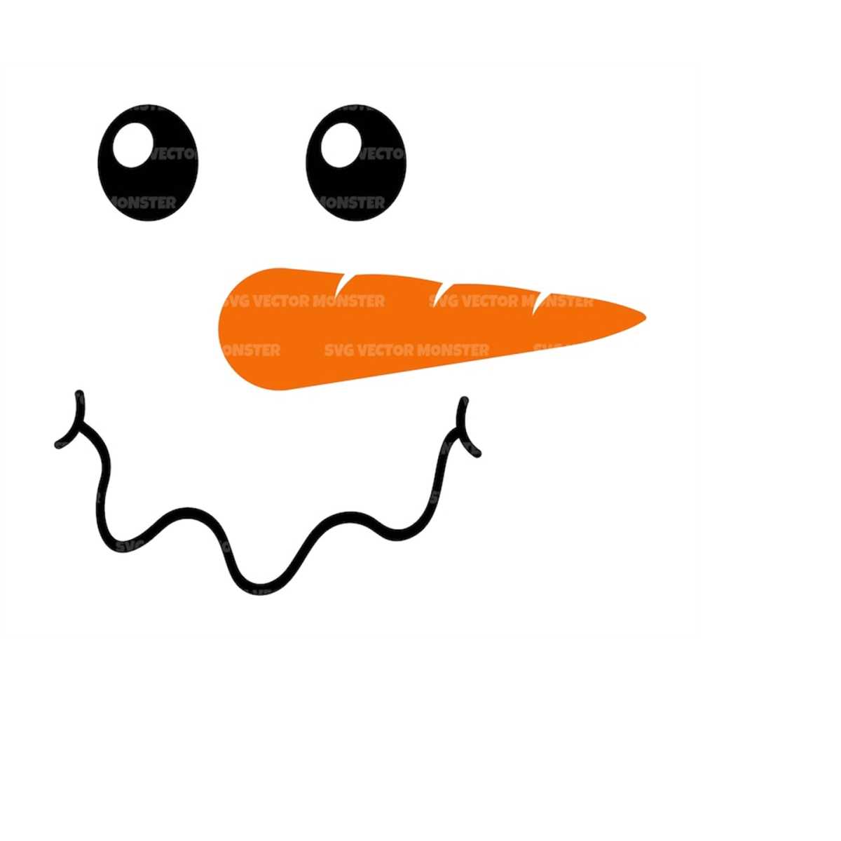 Snowman Face Svg, Christmas Svg, Winter Holiday Svg. Vector - Inspire ...