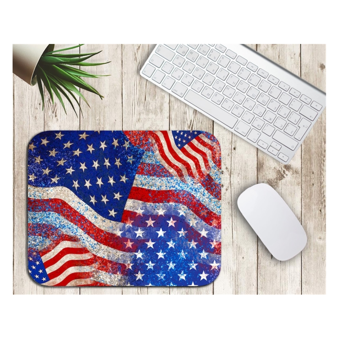 Patriotic Mouse Pad Png, American Flag Mouse Pad Sublimation | Inspire ...