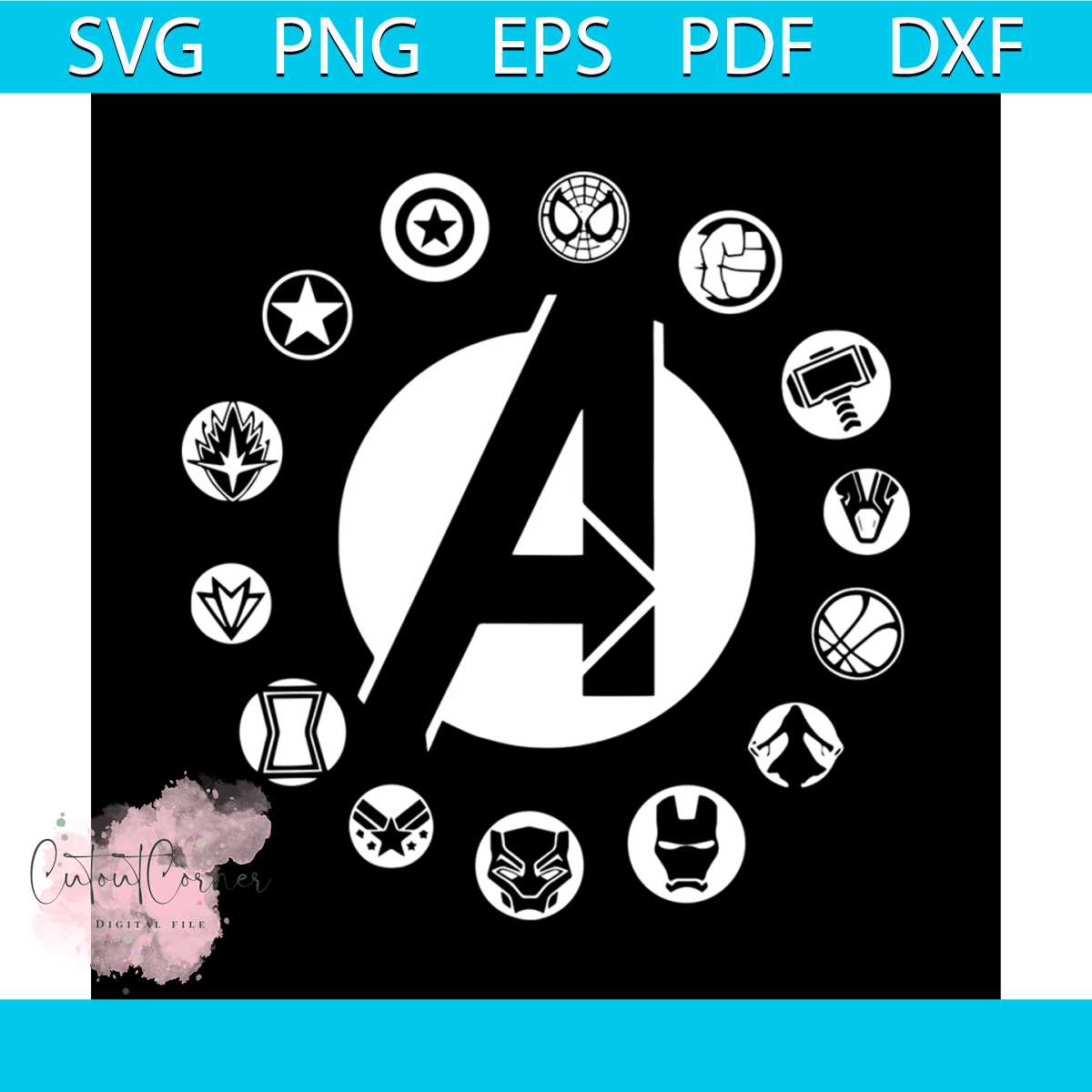 Avengers logo svg, Thanos svg avengers end game svg | Inspire Uplift