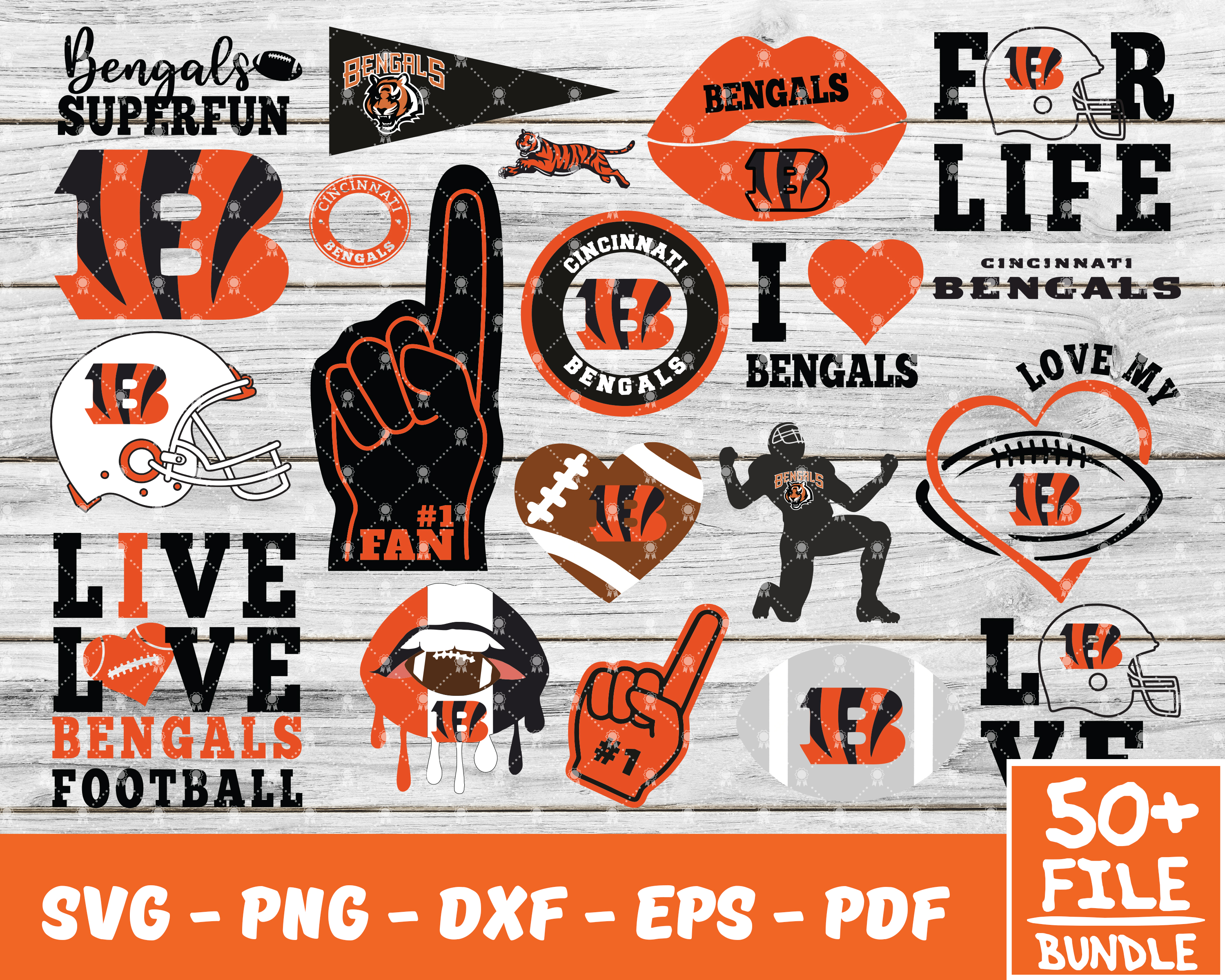 Cincinnati Bengals Svg , Football Team Svg, Cricut, Digital | Inspire ...