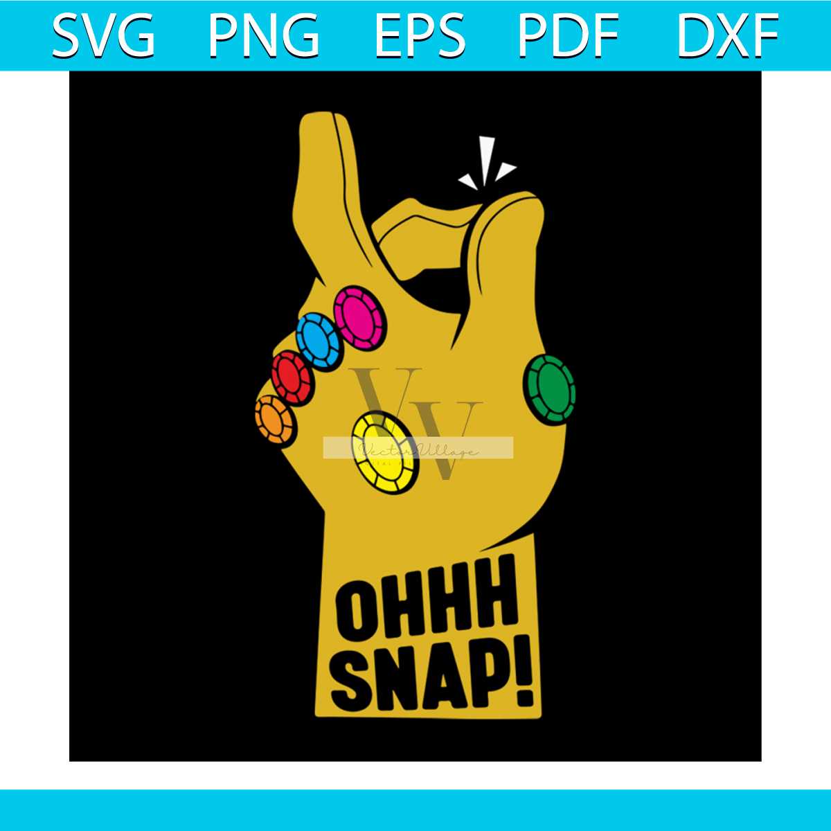 Ohhh Snap Thanos Hand svg | Inspire Uplift
