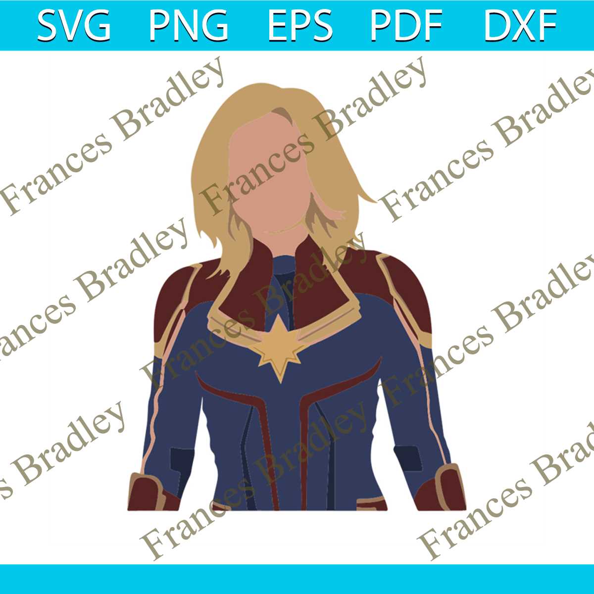 Captain Marvel svg | Inspire Uplift