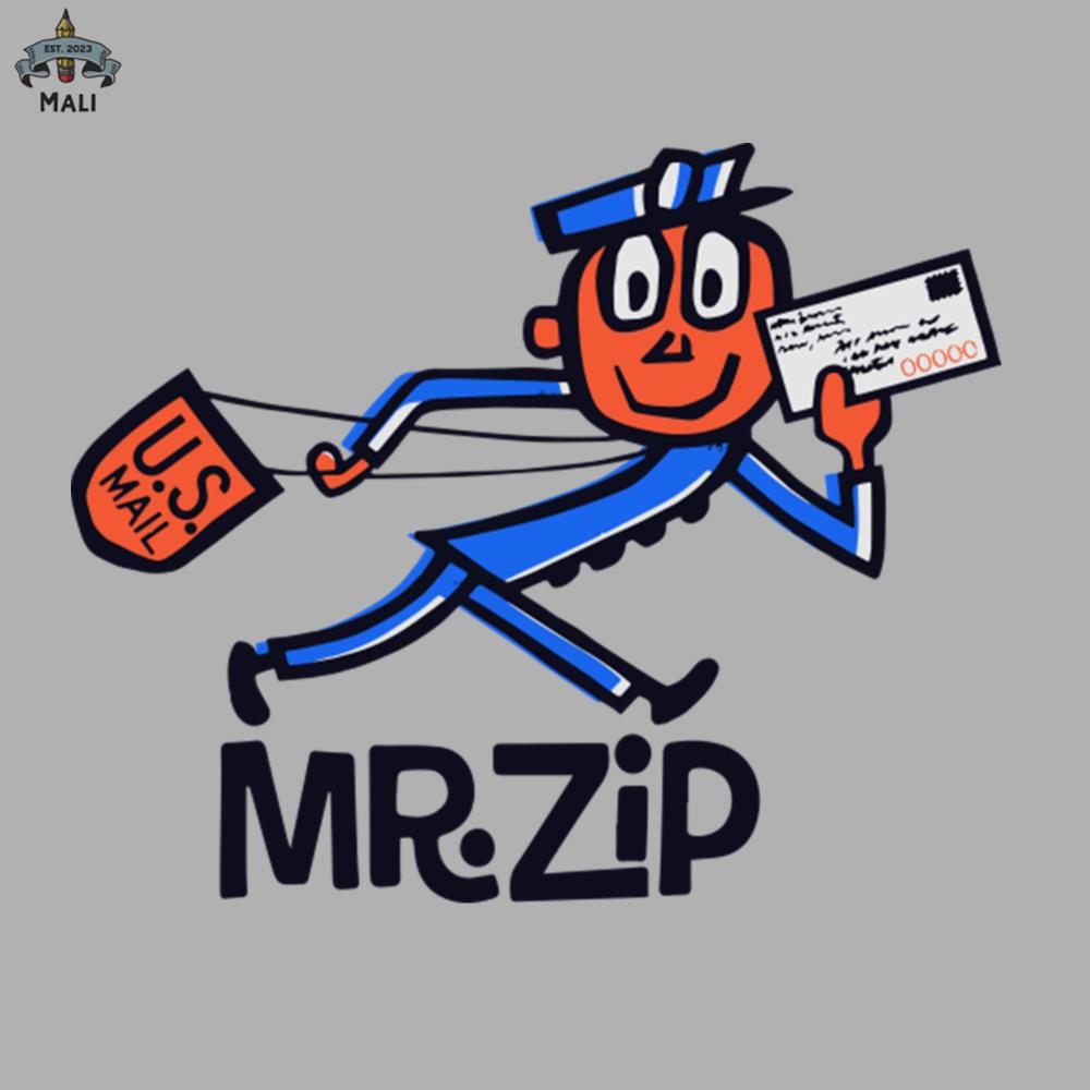 Mr Zip Zippy USPS Postal Service Retro Sublimation PNG | Inspire Uplift