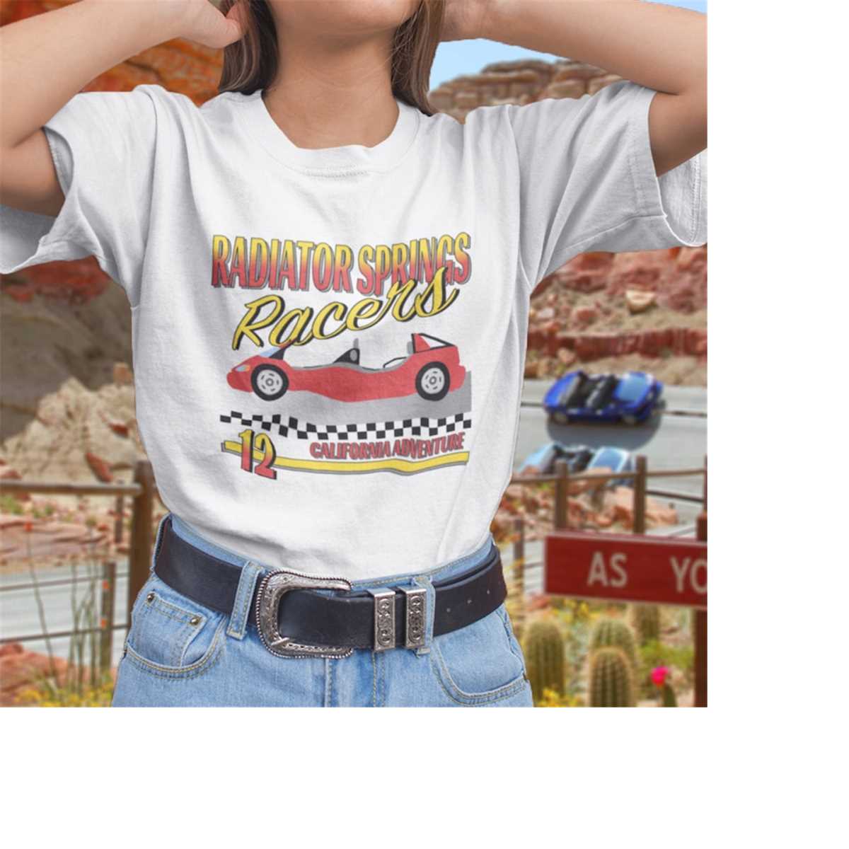 Radiator Springs Racers Race Car Style T-Shirt | Inspire Uplift