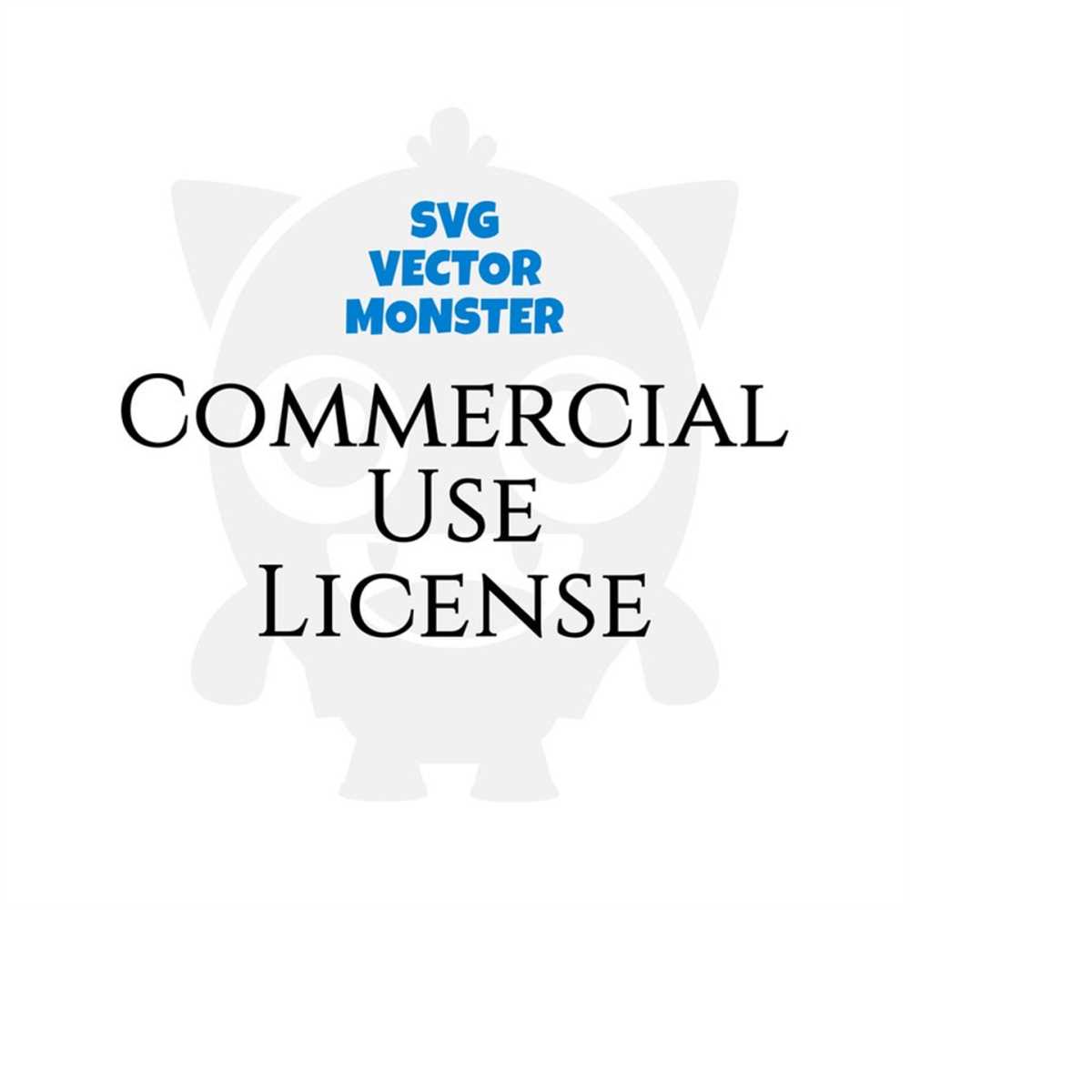 Commercial Use License - Svg Vector Monster - For Single Fil - Inspire ...
