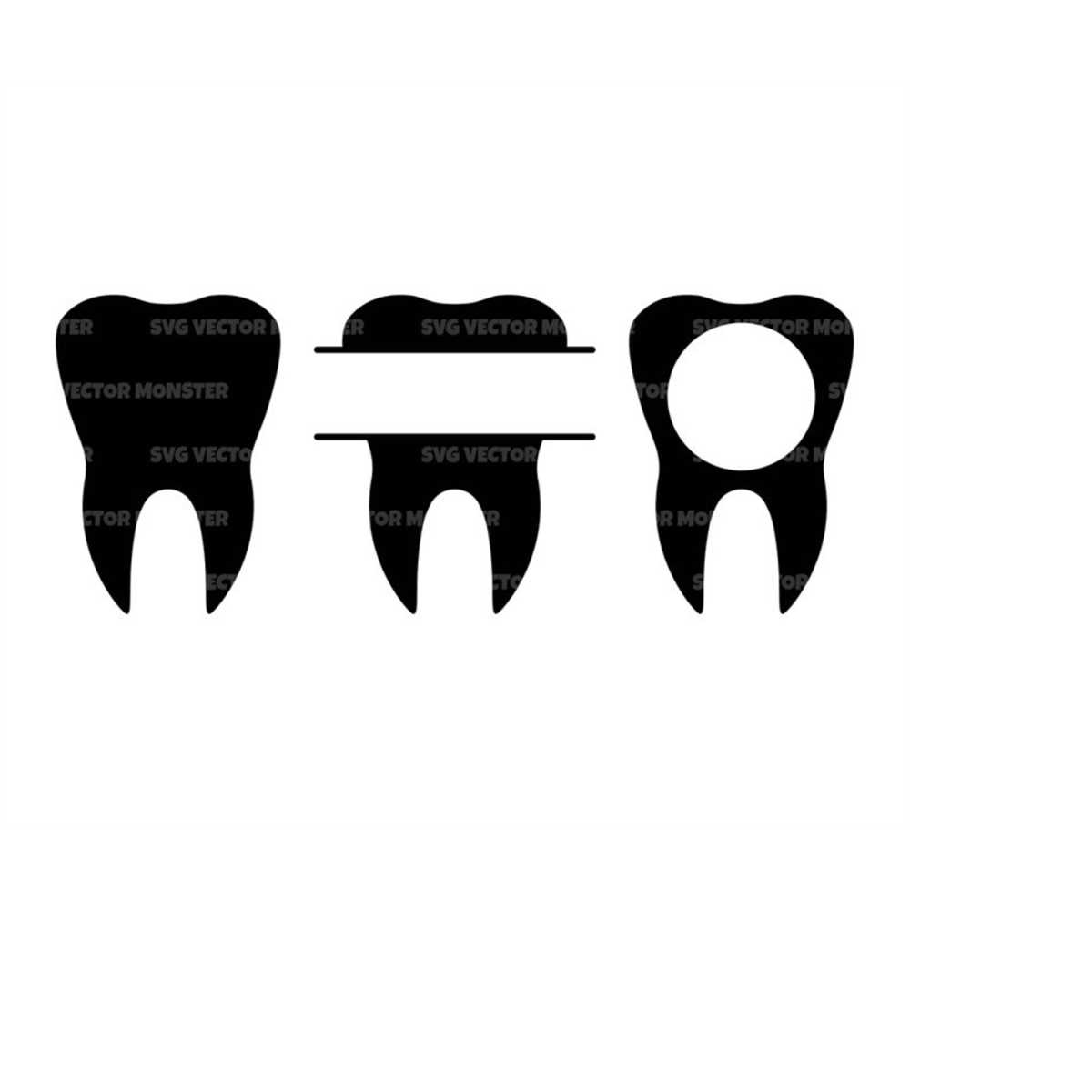 Tooth Svg, Teeth Monogram Svg, Dentist Svg. Dental Logo Svg. - Inspire ...