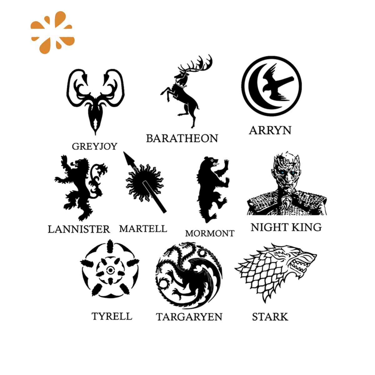 Game of thrones symbol svg bundle, Game Svg, Game Of Throne | Inspire ...