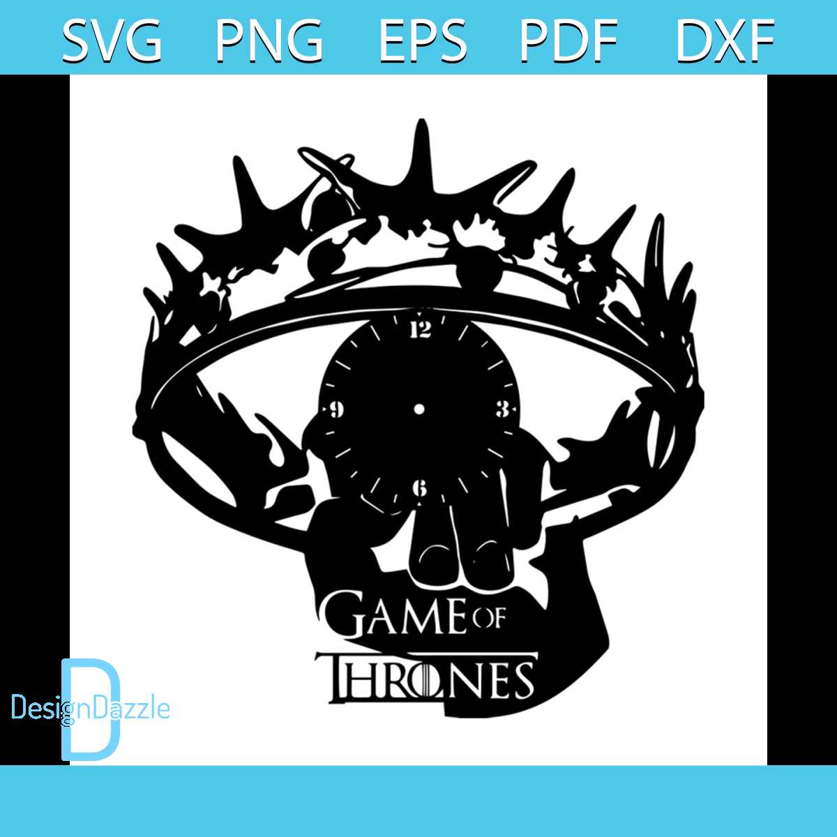 Game of thrones clock svg, Game Svg, Game Of Throne Svg, Got | Inspire ...