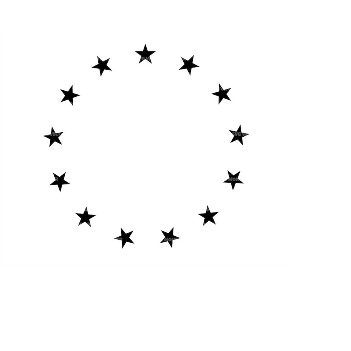 13 Stars in Circle Svg, Betsy Ross Svg, 1776 Svg. Vector Cut - Inspire ...