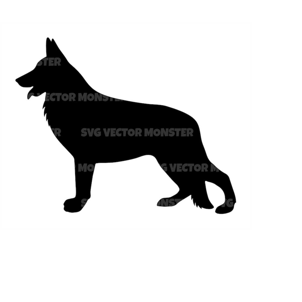 German Shepherd Svg, Dog Breed Svg, Vector Cut file for Cric - Inspire ...