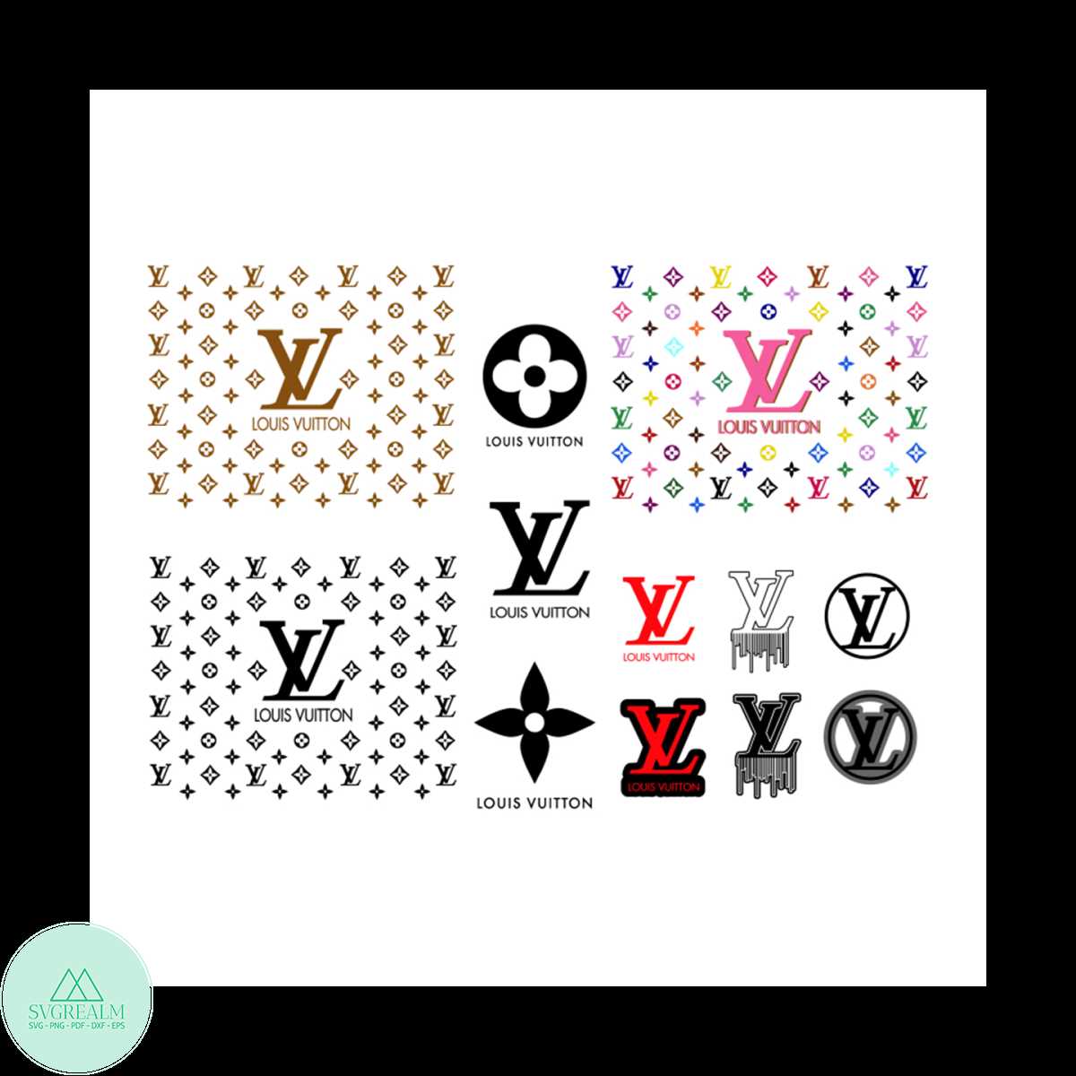 Louis Vuitton Logo Bundle Svg, Brand Svg, LV Svg, Louis Vuit - Inspire ...