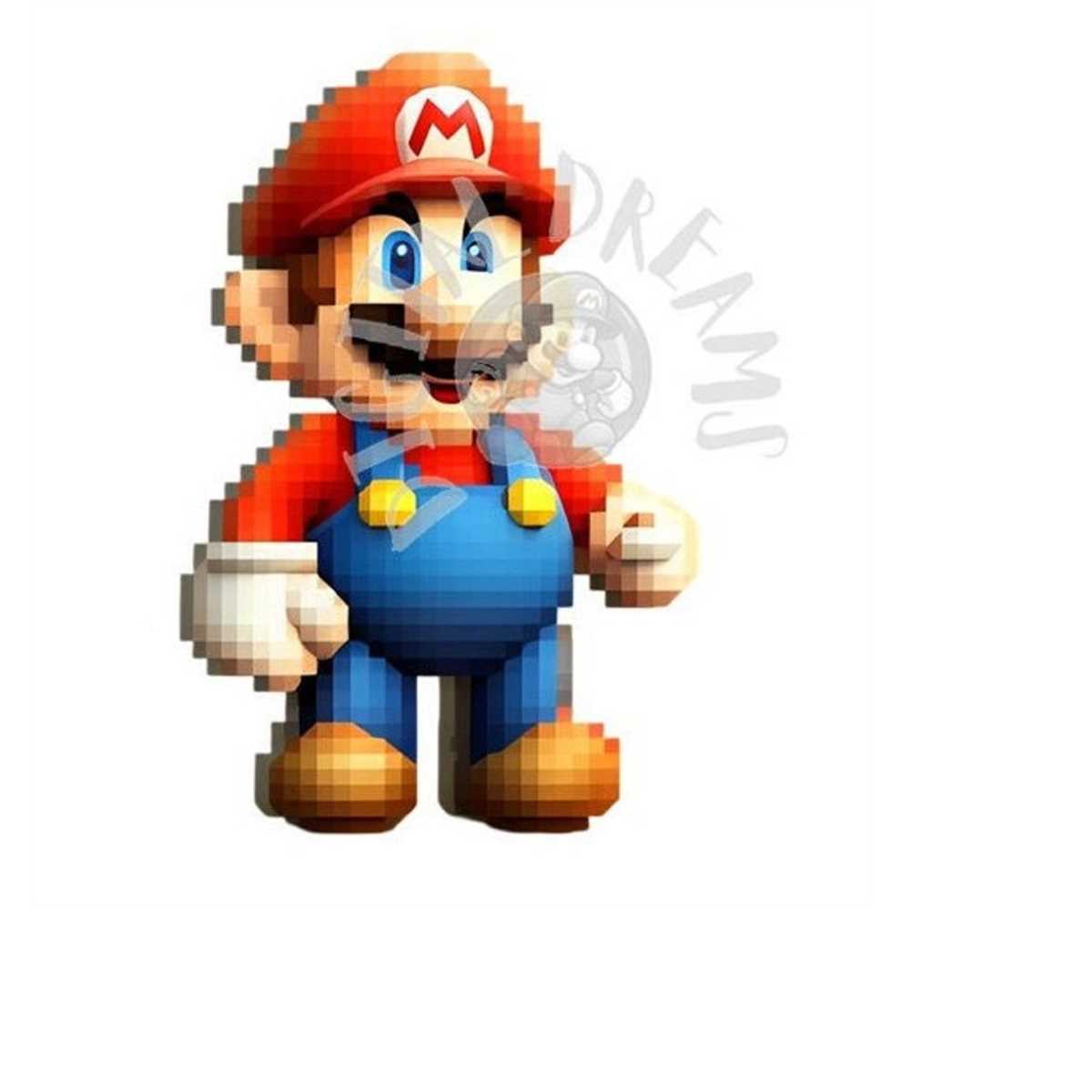 Exclusive Retro Pixel Art Mario Bros Collection Limited Edit - Inspire ...