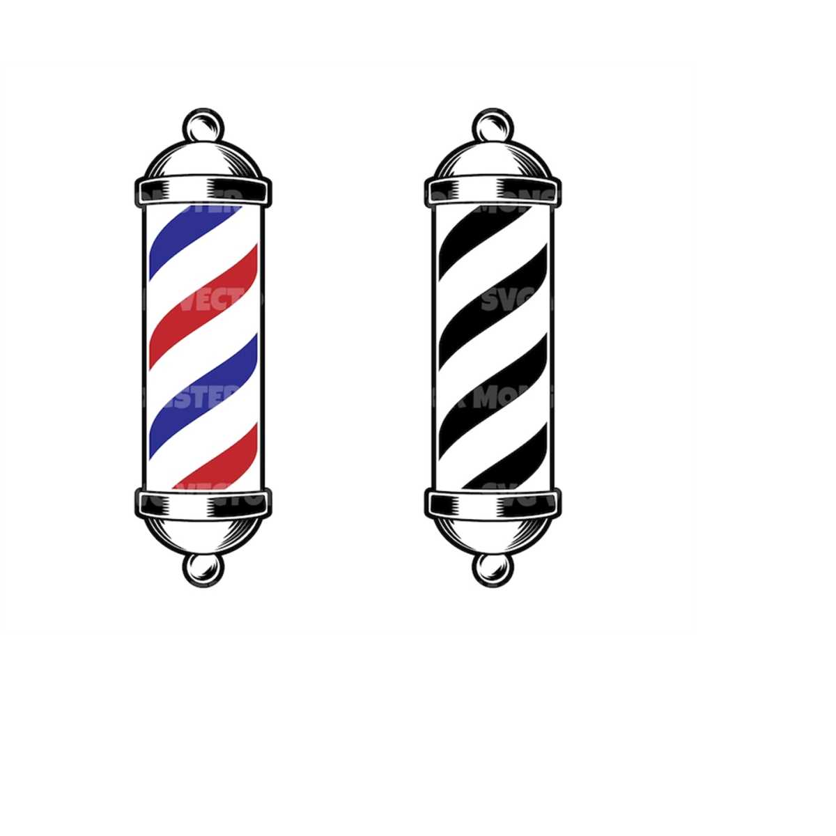 Barber Pole Svg, Barber Shop Svg. Vector Cut file for Cricut | Inspire ...