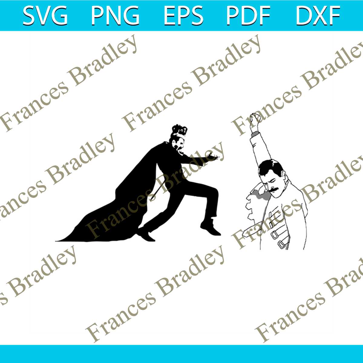 Freddie Mercury Svg, Famous People Svg, Freddie Svg, Mercury | Inspire ...