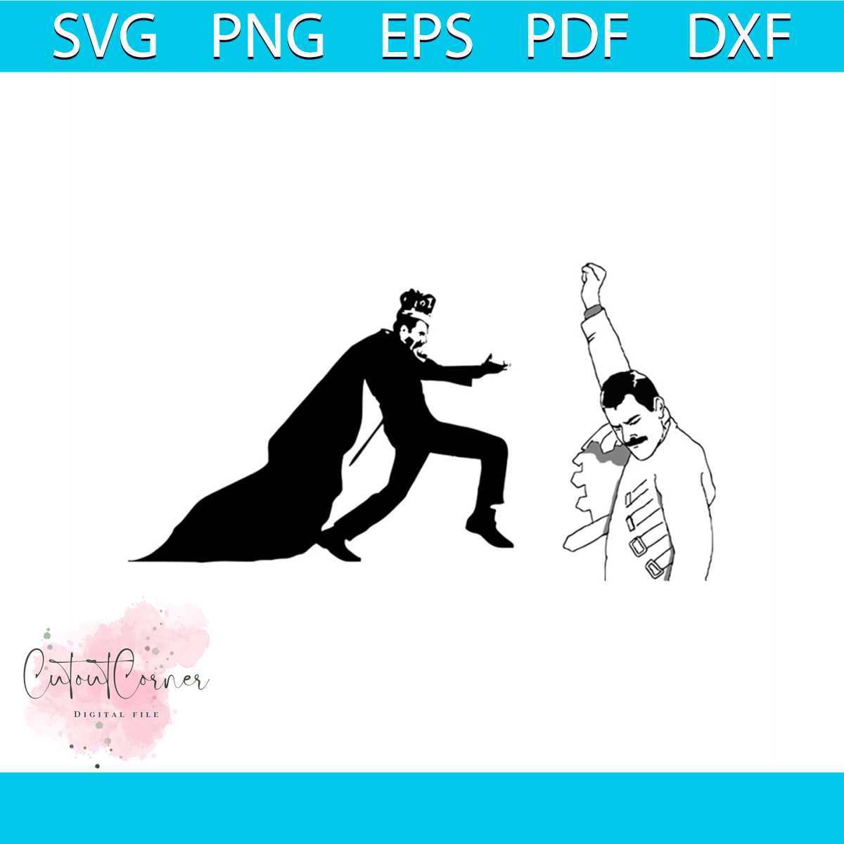 Freddie Mercury Svg, Famous People Svg, Freddie Svg, Mercury | Inspire ...
