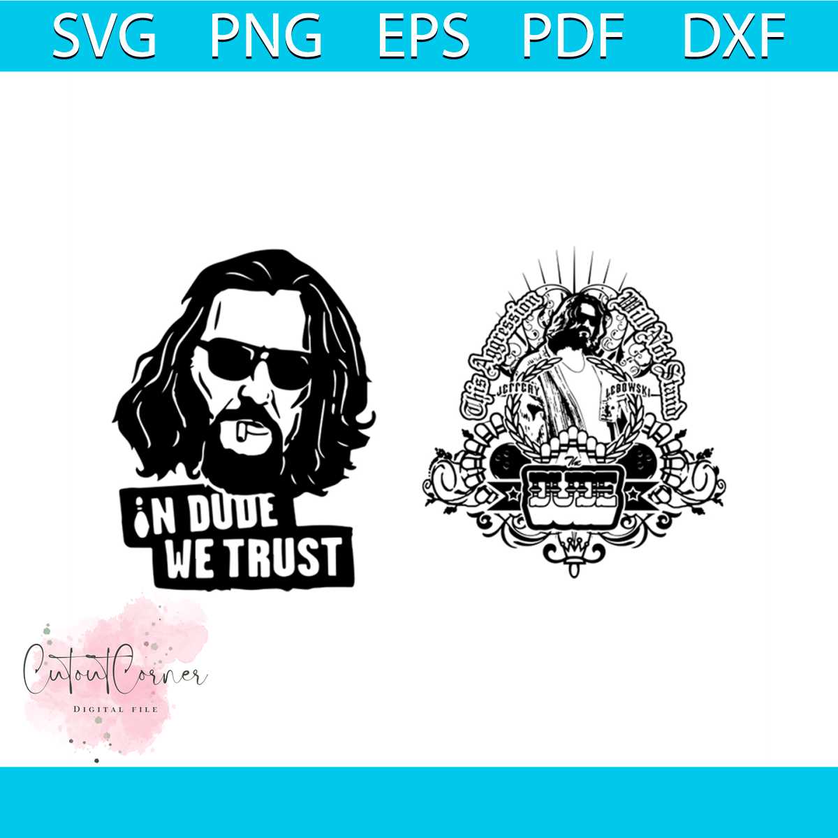 The Dude Abides The Big Lebowski Svg, Famous People Svg, In | Inspire ...