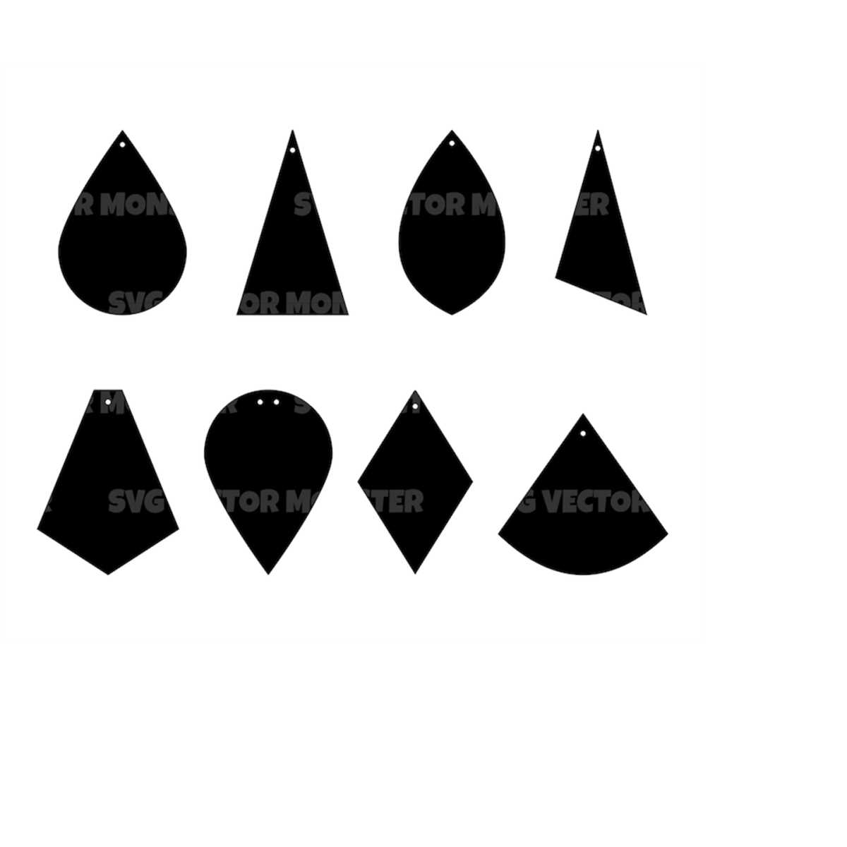 Earrings Svg Bundle 2, Earring Templates Svg. Vector Cut fil - Inspire ...