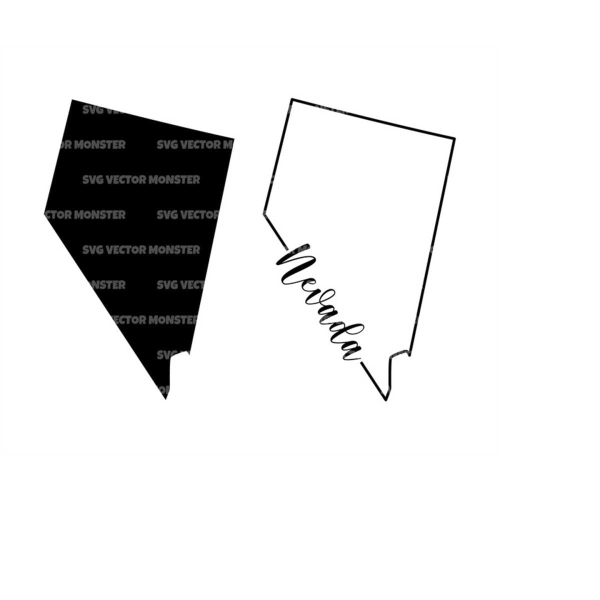 Nevada Map Svg, Nevada State Svg. Vector Cut file for Cricut - Inspire ...