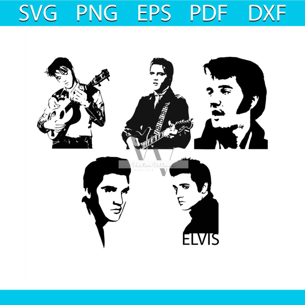 Elvis Presley Singer Svg Bundle, Famous People Svg, Elvis Aa | Inspire ...