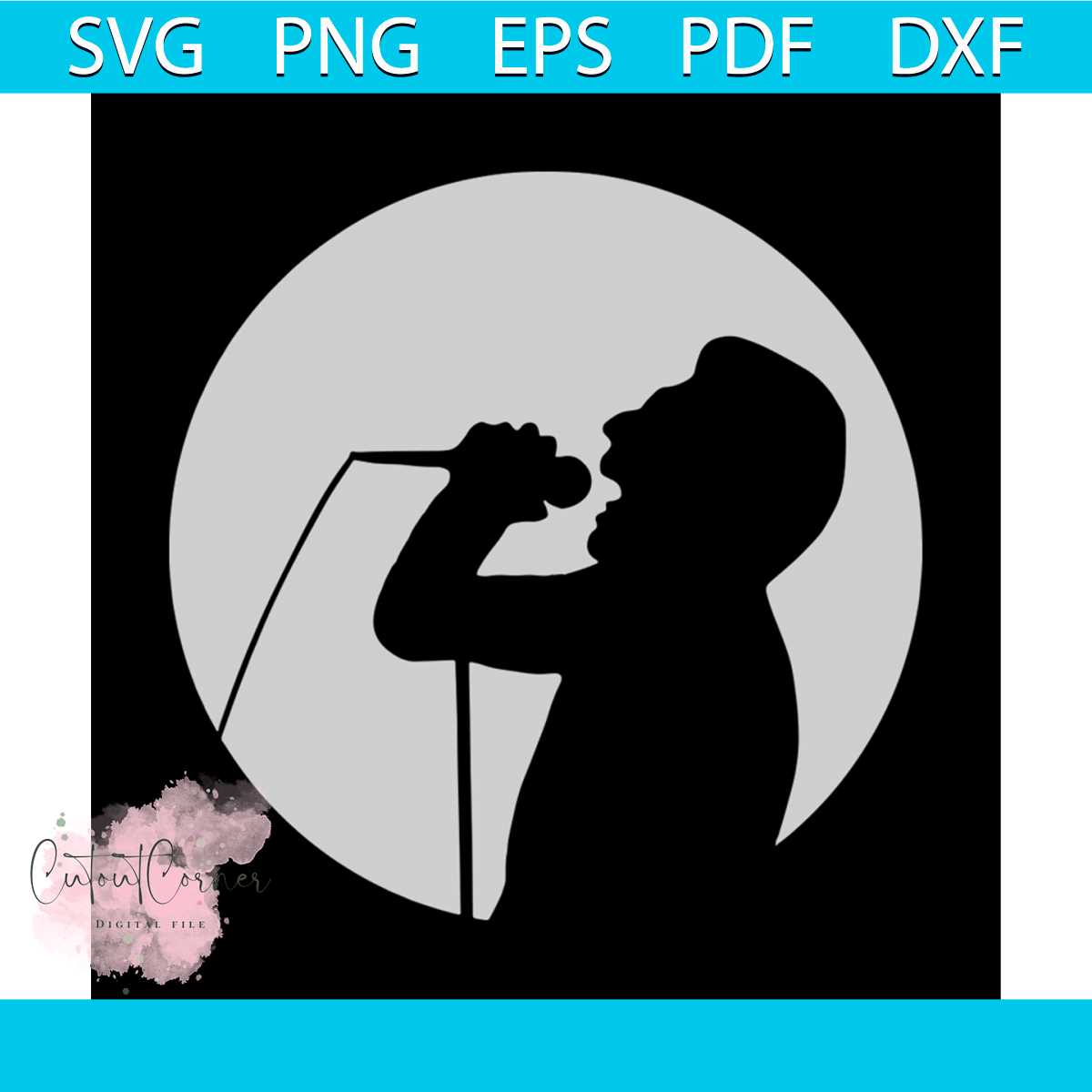 Freddie Mercury Shadow Svg, Famous People Svg, Freddie Mercu | Inspire ...