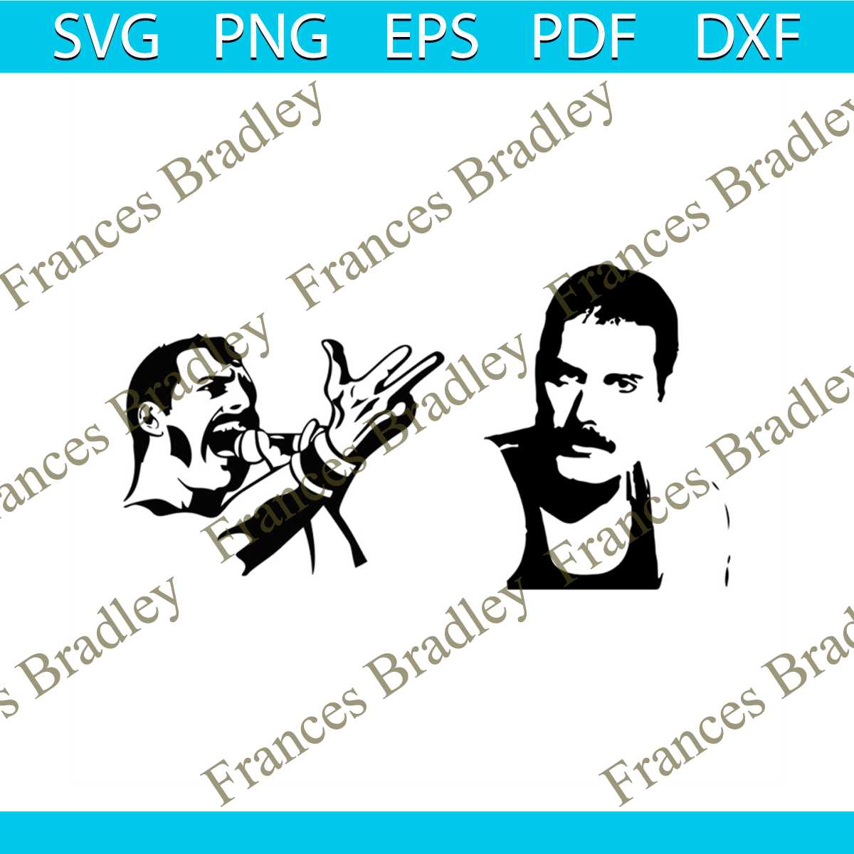 Freddie Mercury Singer Svg, Famous People Svg, Freddie Mercu | Inspire ...