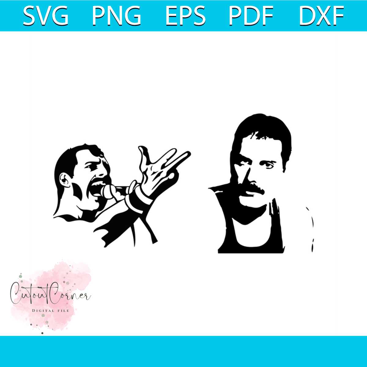 Freddie Mercury Singer Svg, Famous People Svg, Freddie Mercu | Inspire ...