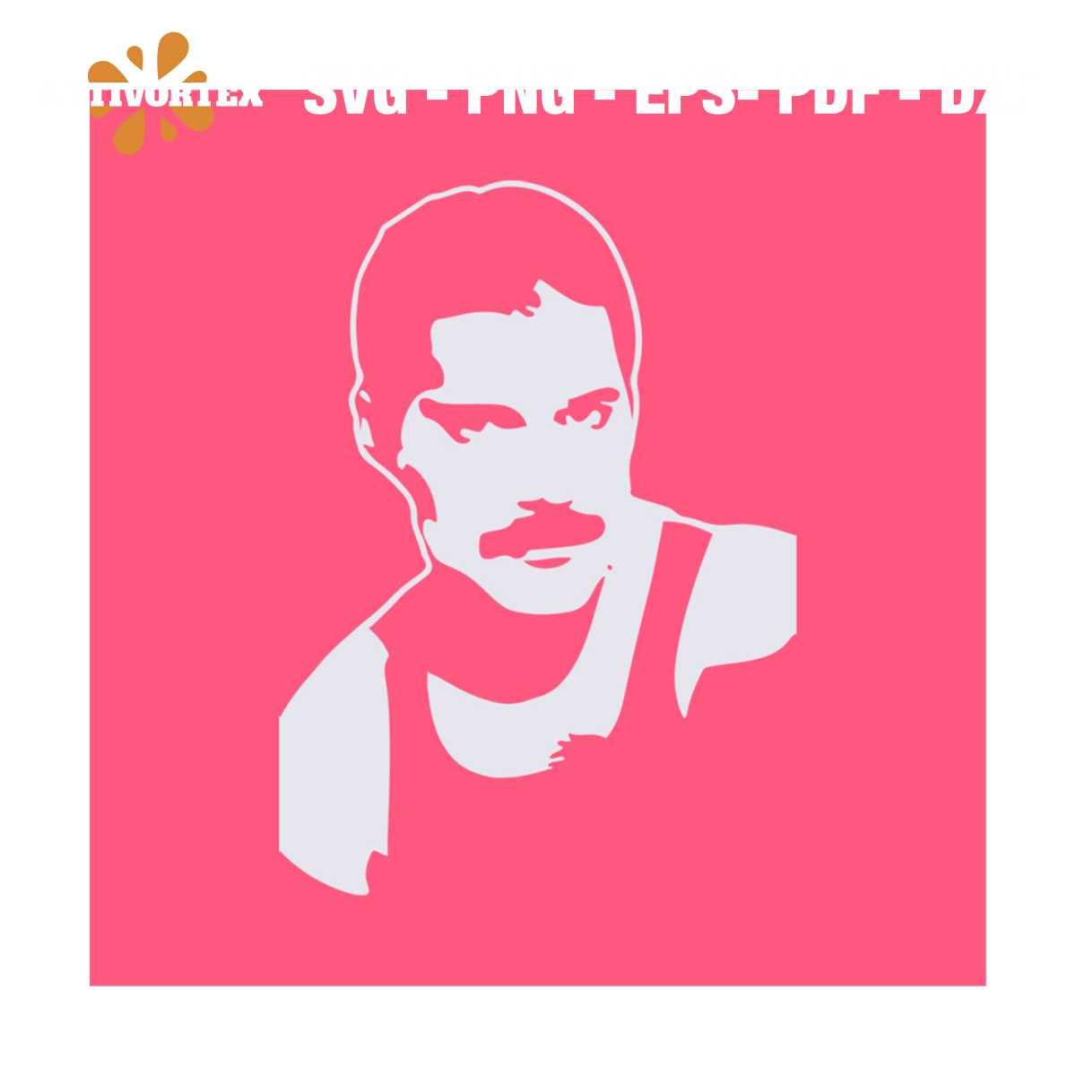 Pink Freddie Mercury Svg, Famous People Svg, Freddie Mercury | Inspire ...