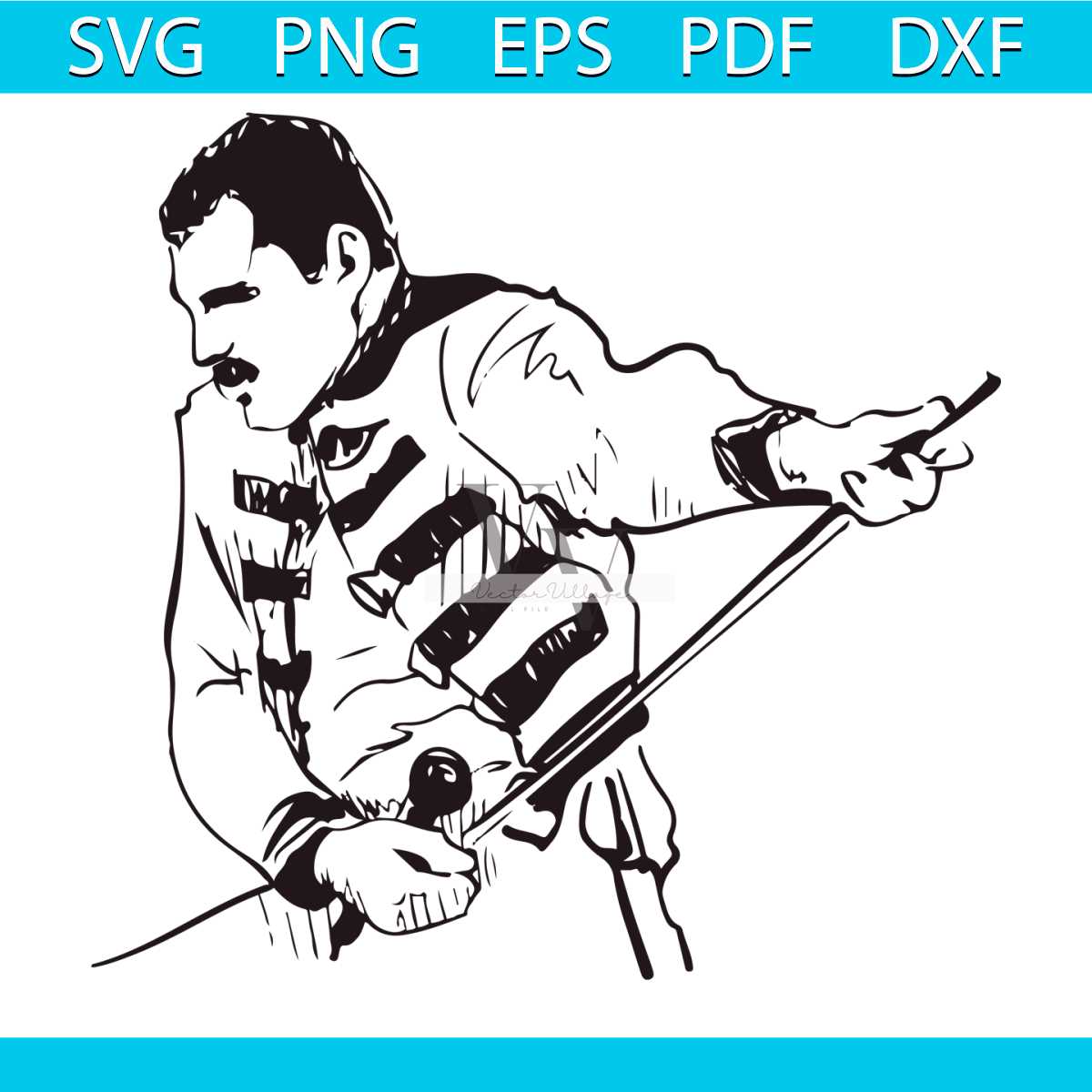 Freddie Mercury Svg, Famous People Svg, Freddie Mercury Svg, - Inspire ...