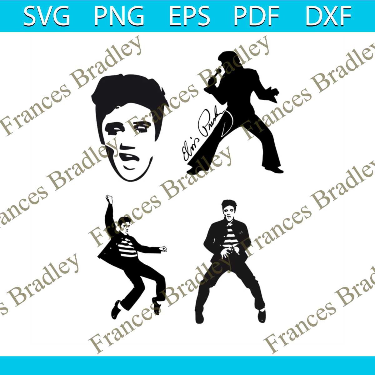 Elvis Presley Singer Svg Bundle, Famous People Svg, Elvis Aa | Inspire ...