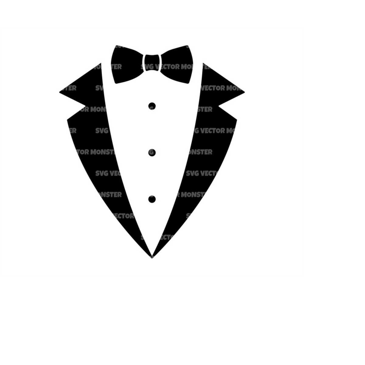 Tuxedo Svg, Tux Svg, Bow Tie Svg, Groom Svg, Wedding. Vector - Inspire ...