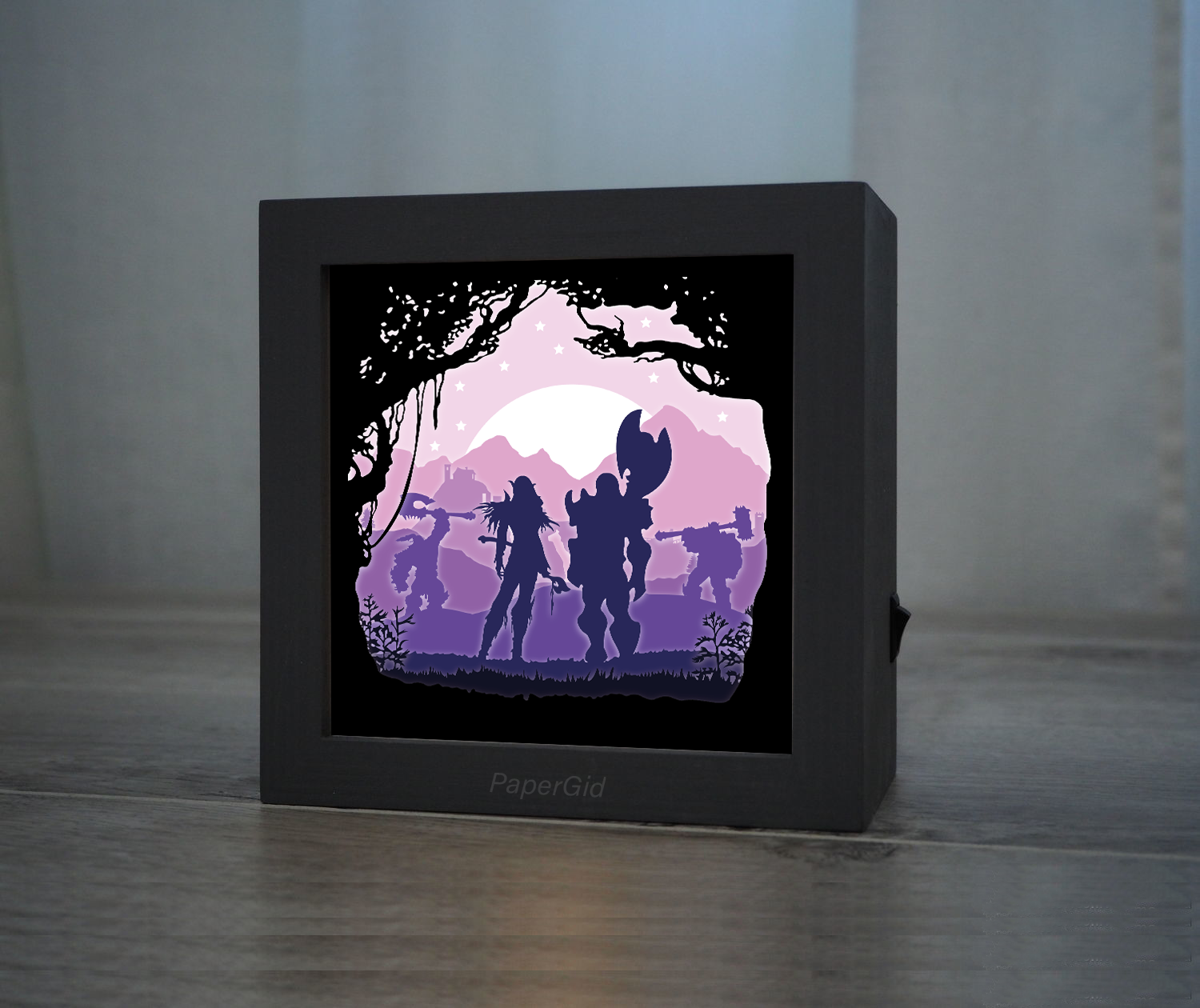 Warcraft Cut Light Box Template, Shadow Box, 3D PaperCut Tem | Inspire ...