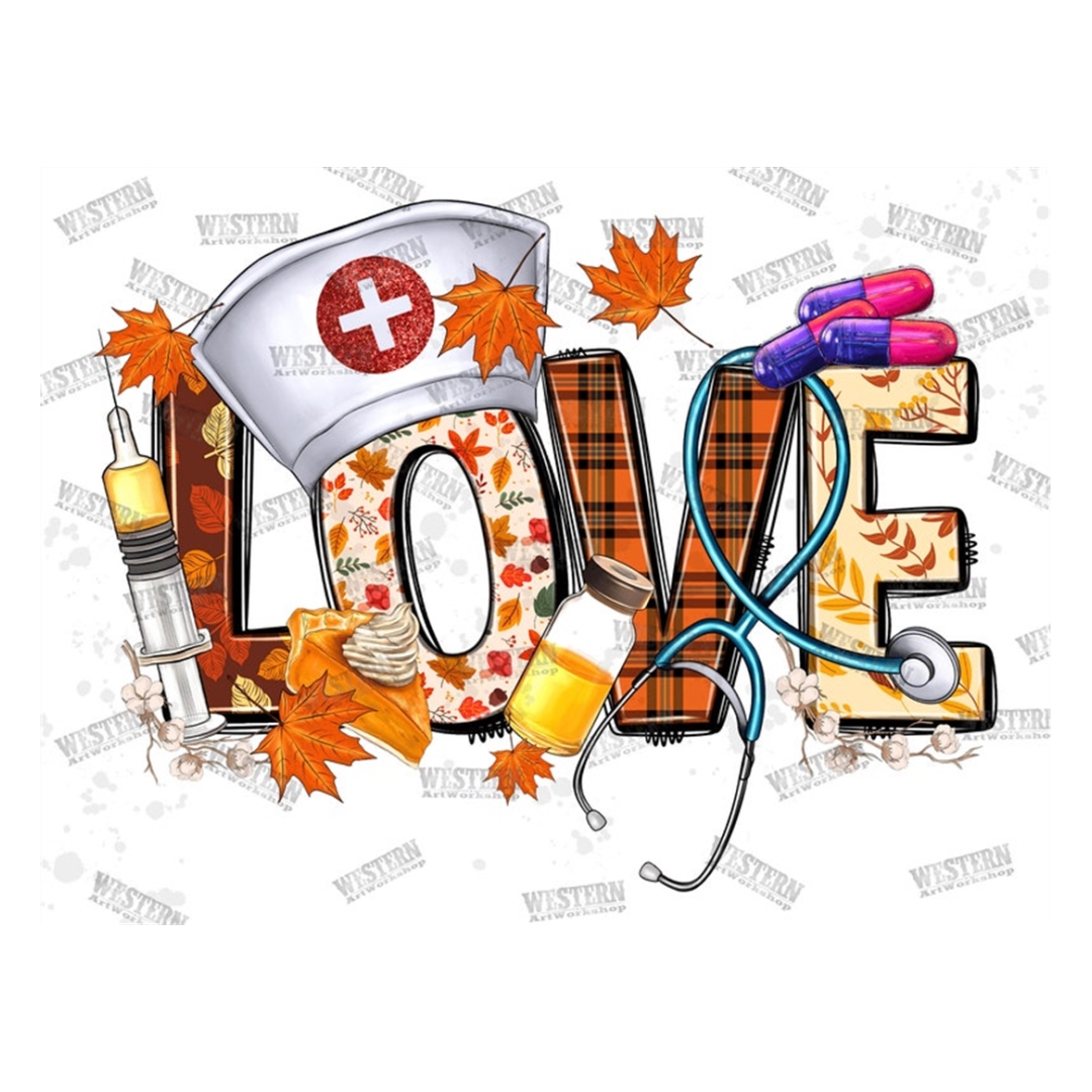 Fall Nurse love png sublimation design download,Fall png,Hel | Inspire ...