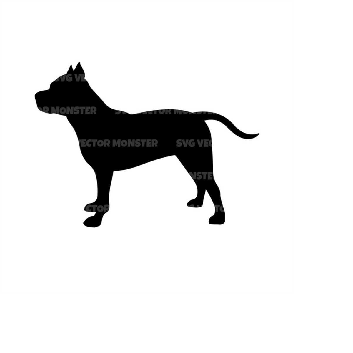 Pitbull Svg, Dog Lover Svg, Vector Cut file for Cricut, Silh - Inspire ...