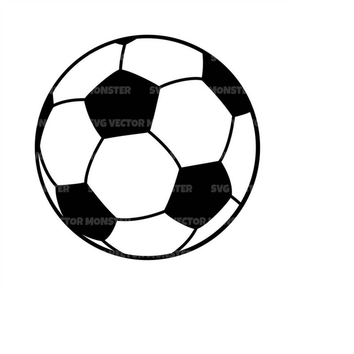 Soccer Ball, Football Svg. Vector Cut file for Cricut, Silho - Inspire ...