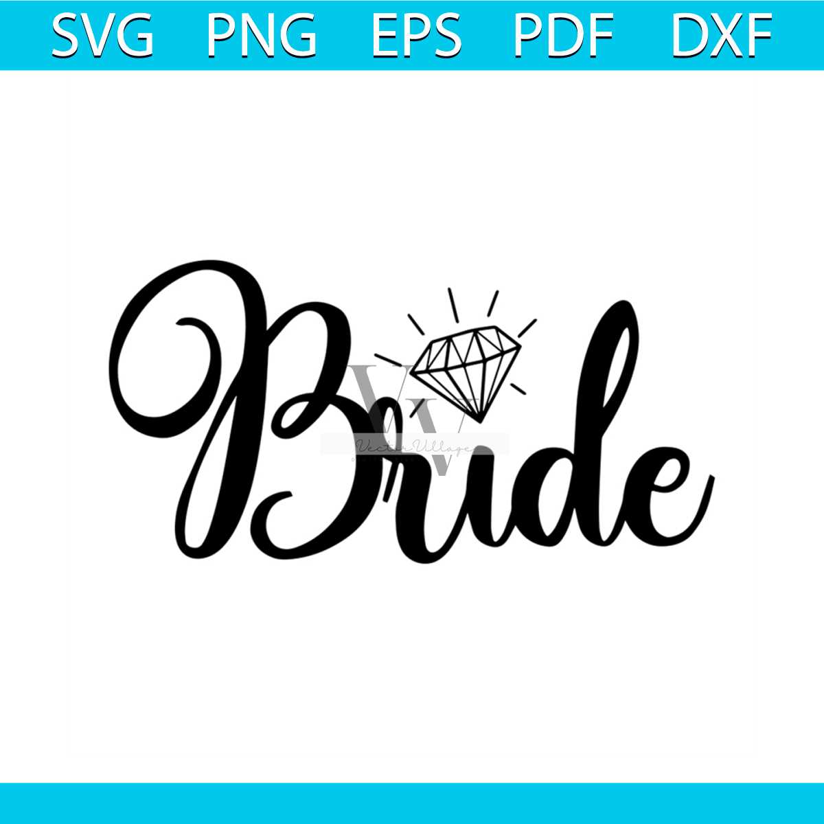 Bride svg wedding cut file for cricut or silhouette wedding | Inspire ...
