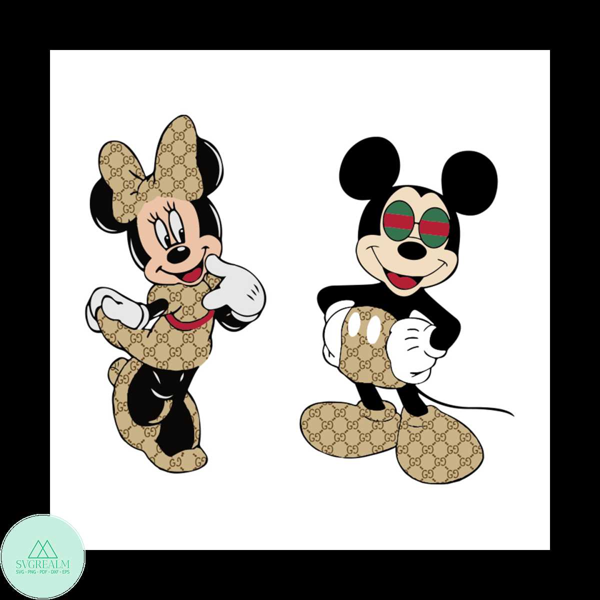Mickey Mouse Svg Minnie Mouse Gucci Svg, Brand Svg, Gucci Sv | Inspire ...