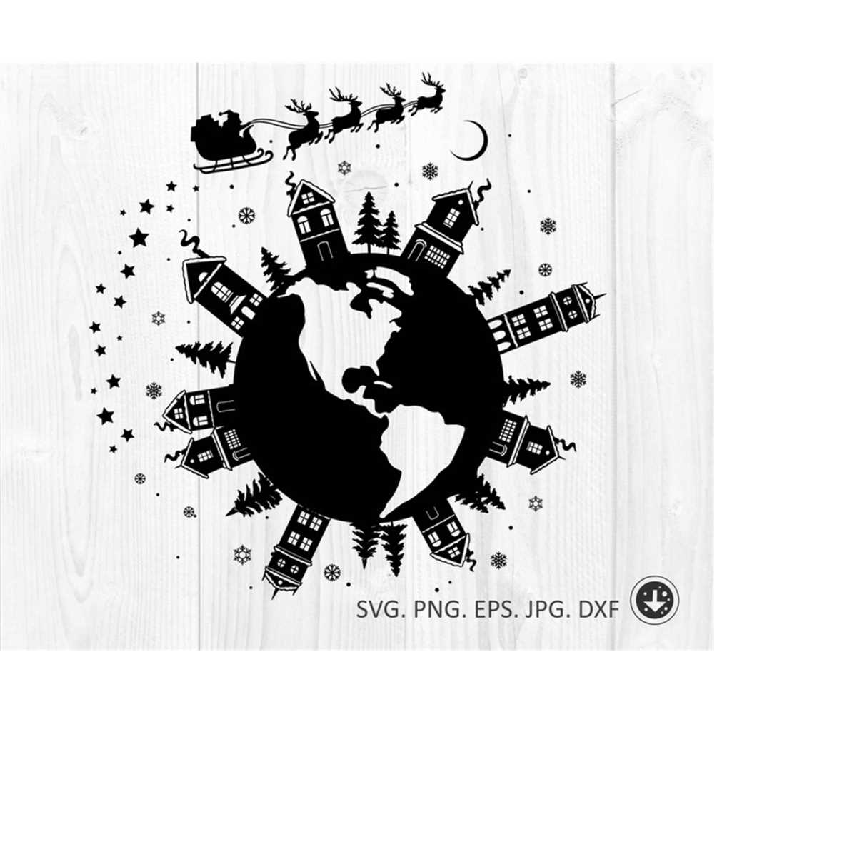 Christmas Scene Svg,Christmas world Svg,Christmas Svg,Santa | Inspire ...
