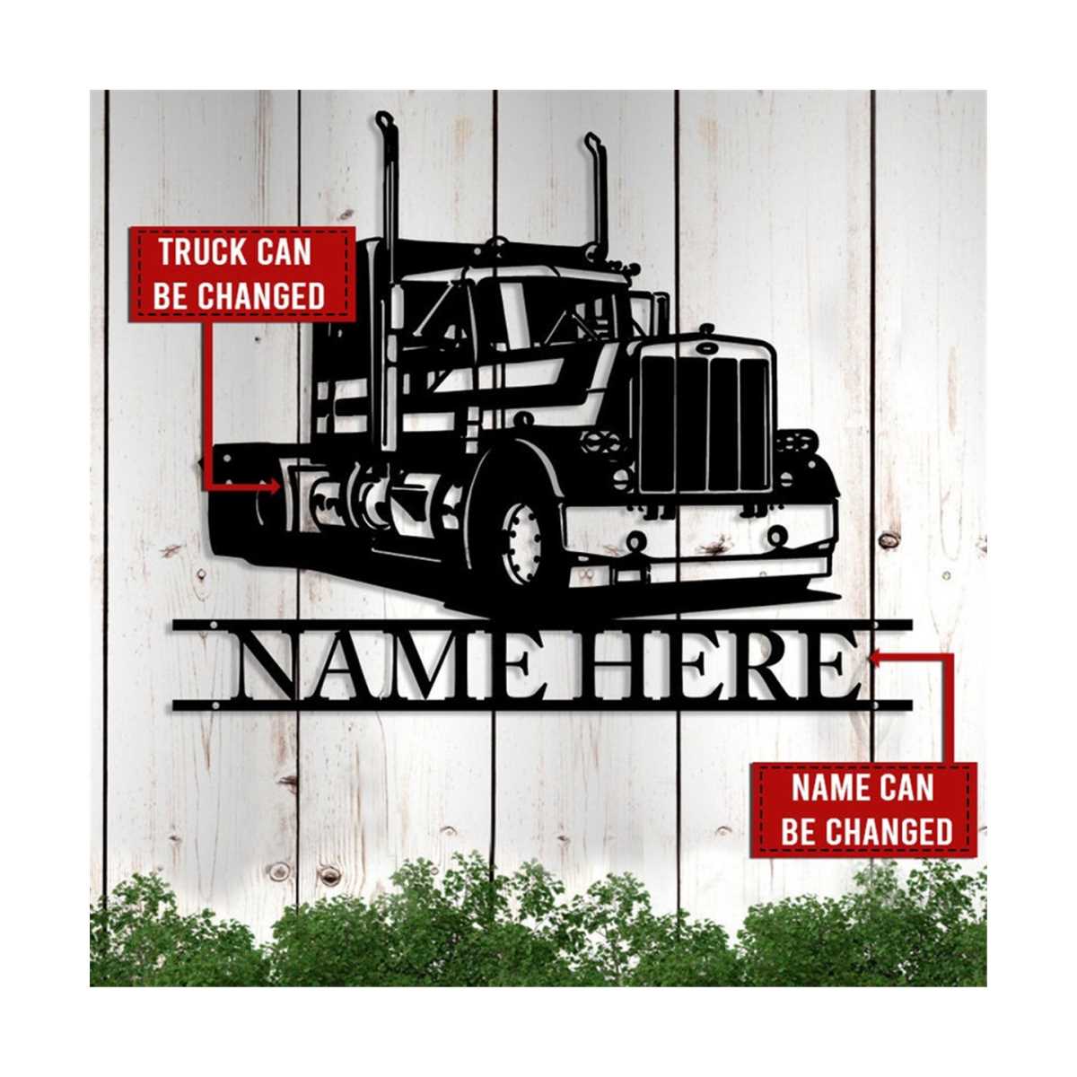 Personalized Trucker An Old Trucker Metal Sign, Truck Driver | Inspire ...
