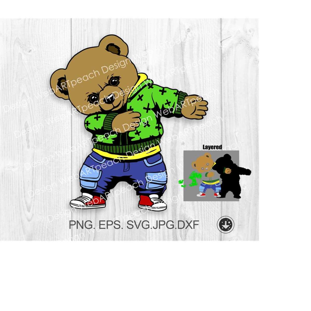 Teddy bear dancing SVG PNG , DTG print Instant download, T-s - Inspire ...