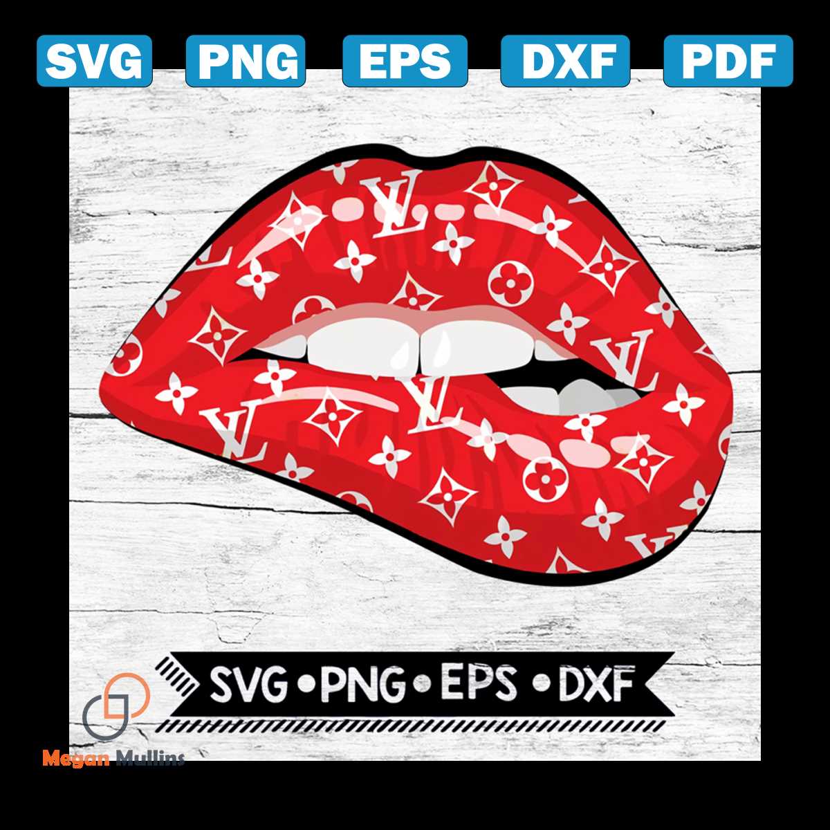 Louis Vuitton Supreme Lips Svg, Brand Svg, Louis Vuitton Svg | Inspire ...