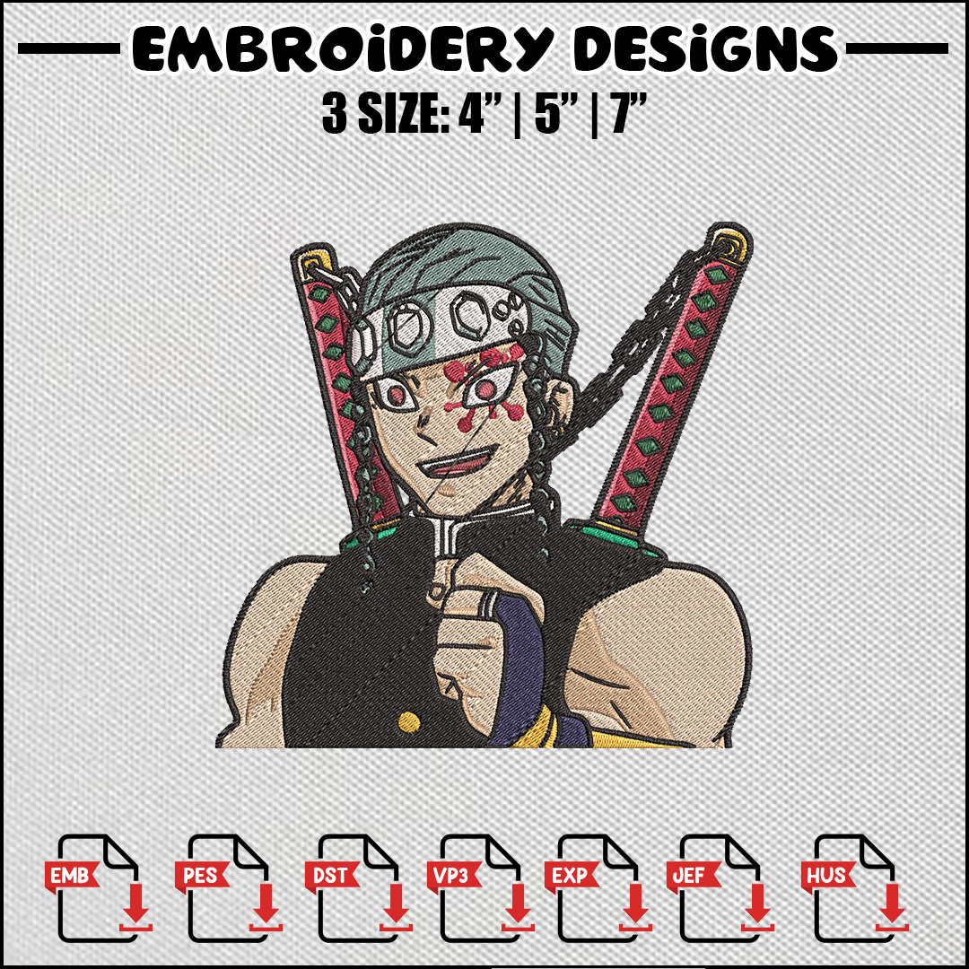 Tengen smile embroidery design, Tengen embroidery, Anime des | Inspire ...